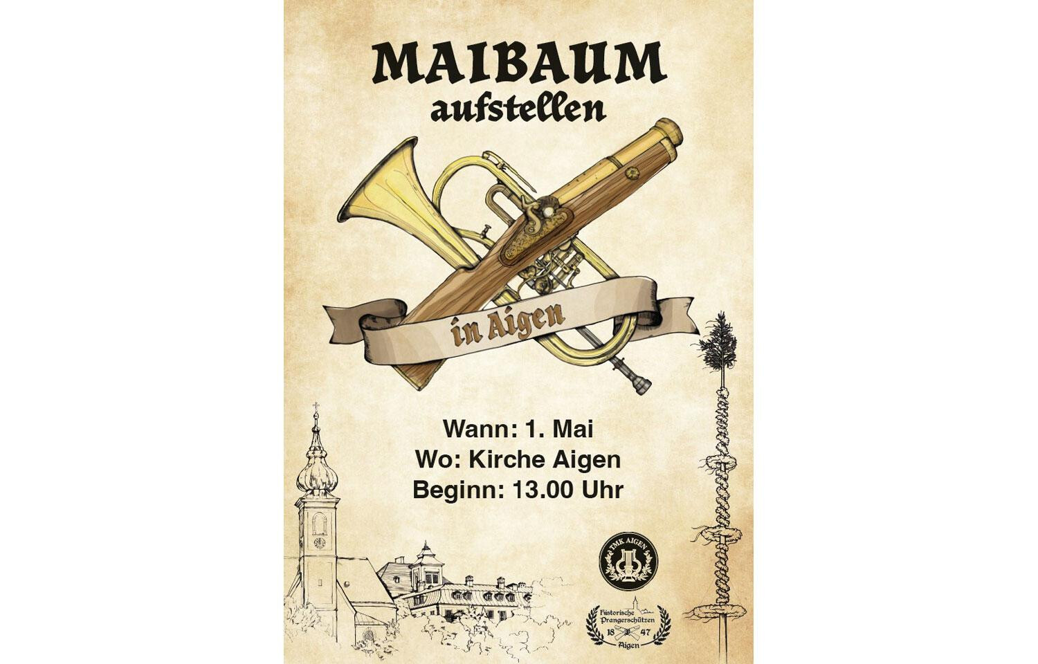 Maypole raising, Aigen : salzburg.info