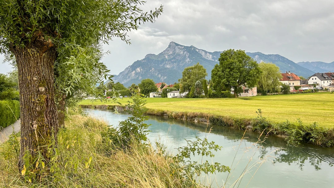 The Alm canal: the historic waterway between the Königsseeache and